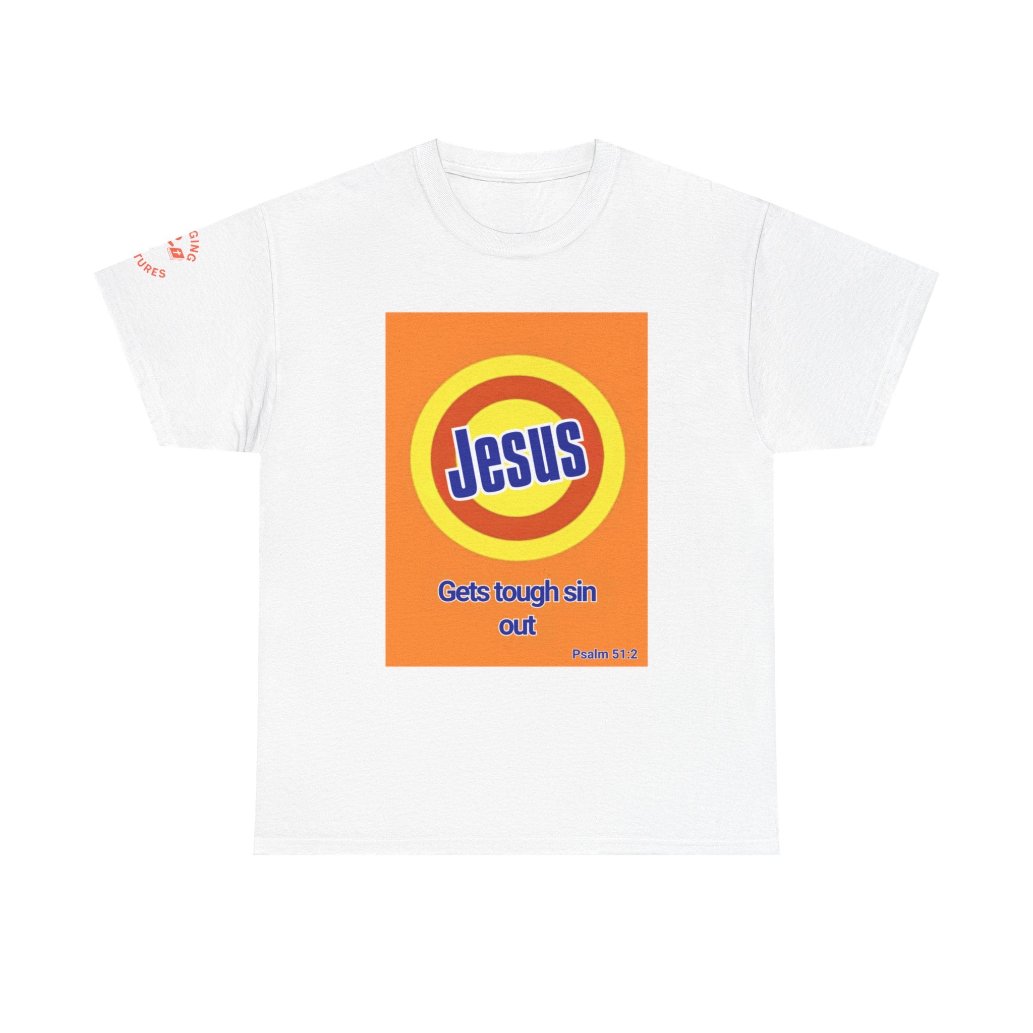 Jesus Gets Sin Out Tee | Psalm 51:2 | Unisex Heavy Cotton Christian Sh ...